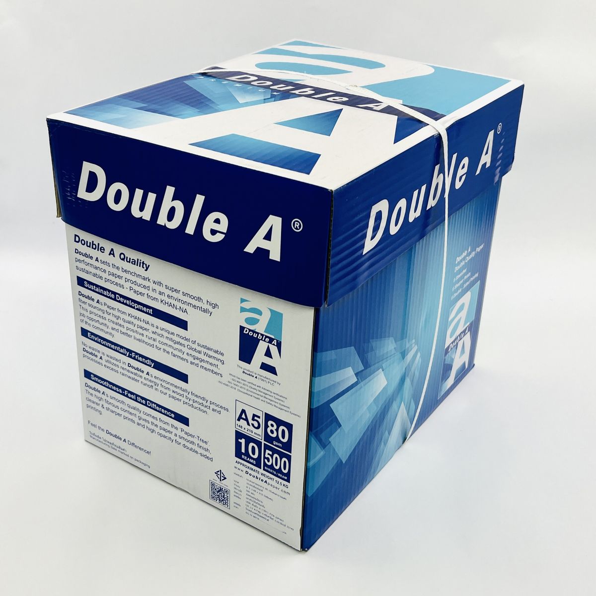 Double A | 80克 *A5* 白影印紙 DOUBLE A (500張) (A5 尺寸: 148mm x 210mm) a5紙 ...