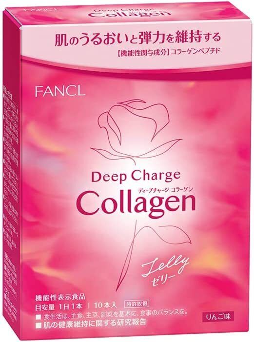 FANCL | (3 pack)Deep Charge Collagen Gel Jelly 20g*10sticks (10 Days X3=30 Days )(Parallel ...