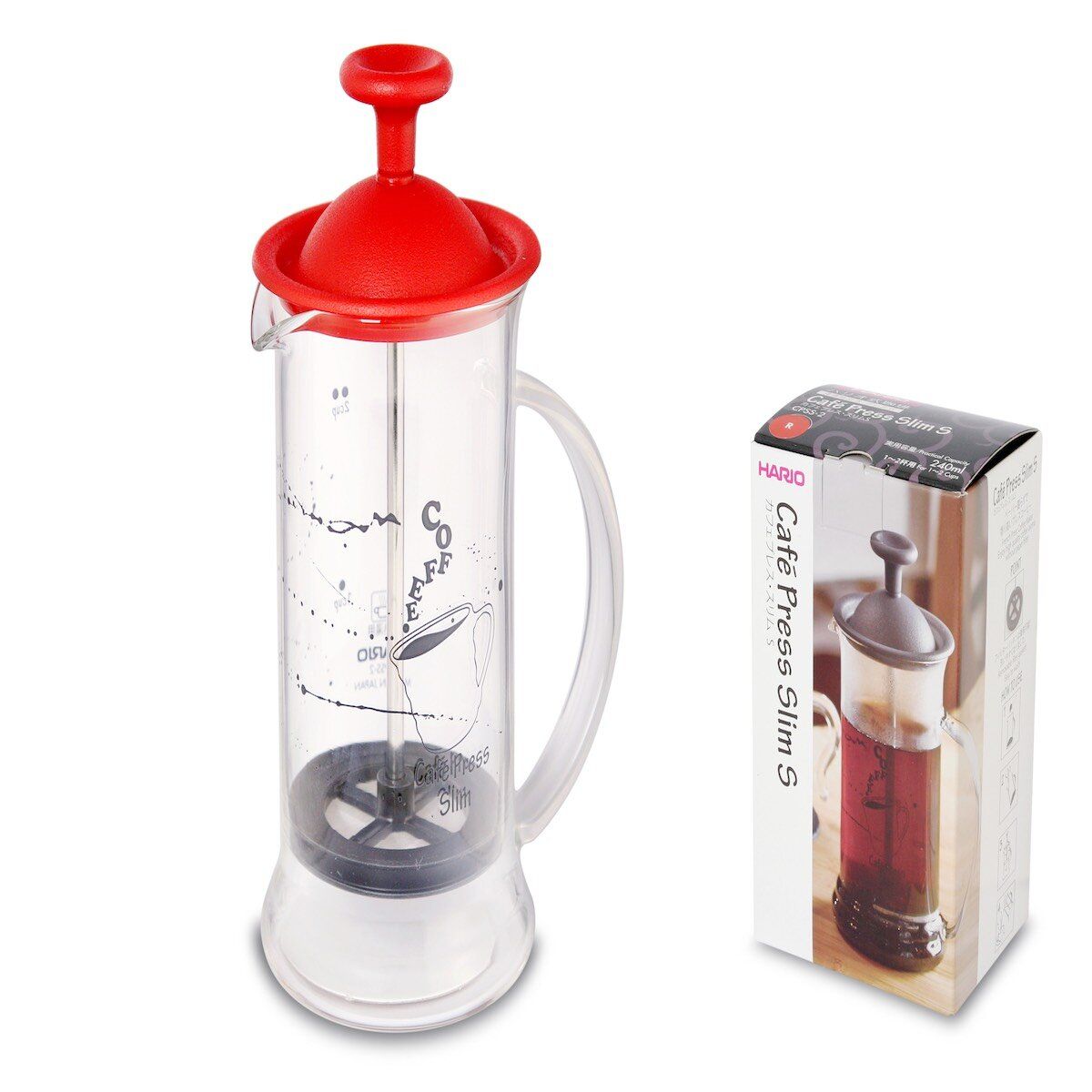HARIO | 240ML濾壓式咖啡壺 (CPSS-2-R) | HKTVmall 香港最大網購平台