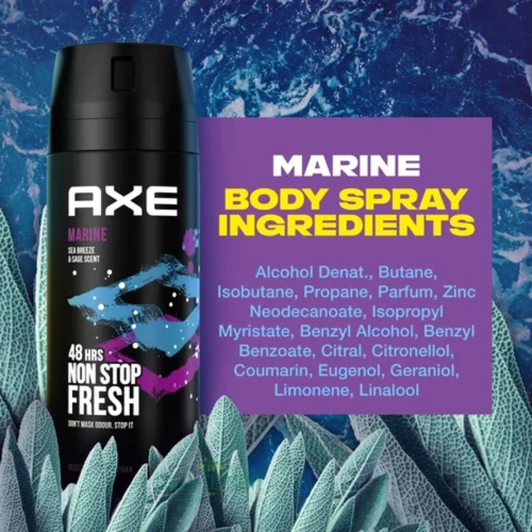 AXE | Marine Deodorant Body Spray 藍海清芳止汗噴霧 [48小時清新] 150ml (平行進口貨) | HKTVmall 香港最大網購平台