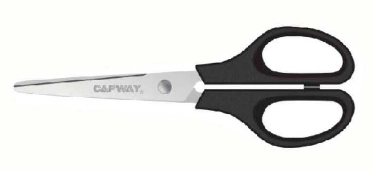 CAPWAY 170毫米不銹鋼美勞剪刀 黑色 | HKTVmall 香港最大網購平台