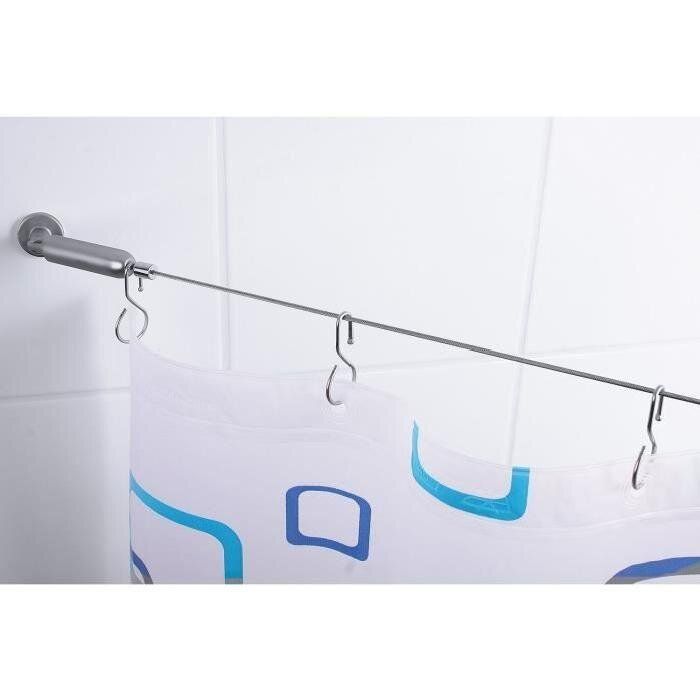 RIDDER | Stainless Steel Shower Curtain wire + 16 rings set - made in ...
