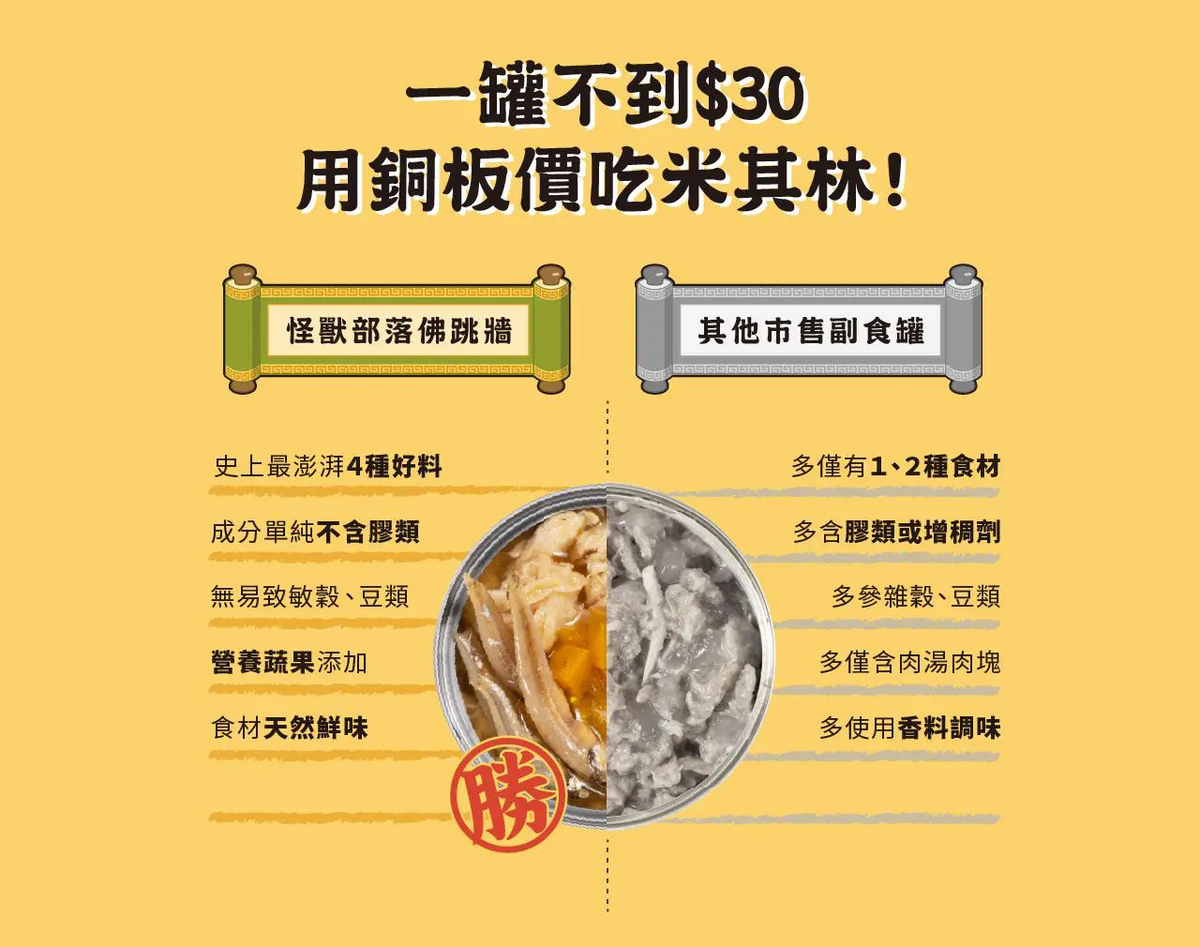 怪獸部落 | 怪獸部落 - 犬貓用 佛跳牆 海味三珍 (80g) | HKTVmall 香港最大網購平台