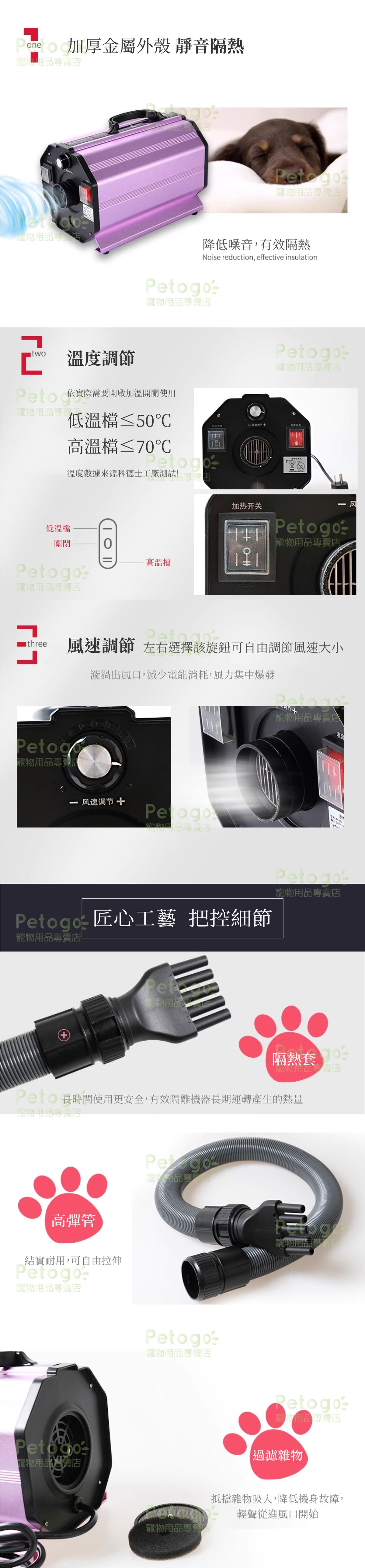 Codos | CP-160 專業寵物吹風機 吹毛機 乾毛機 (一年保養) (小至中型犬/貓) | 顏色 : 紫色 | 尺碼 : Free | HKTVmall 香港最大網購平台