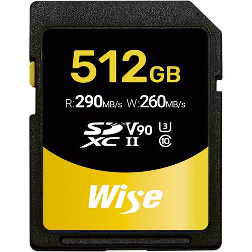 Wise Advanced | Wise Advanced 512GB V90 UHS-II SDXC Memory Card ...