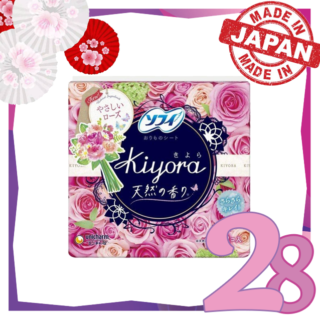 unicharm | *【玫瑰花味(紅色)72枚入】KIYORA衛生護墊(4903111375677)[平行進口] | HKTVmall 香港最大網購平台