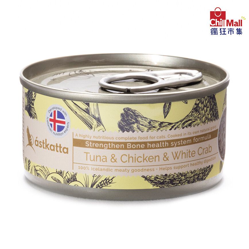 ástkatta | ástkatta 貓糧 冰島罐 貓罐頭 强化關節主食配方 白鰹吞拿雞肉白蟹肉 80g #ástkatta 貓乾糧 #成 ...