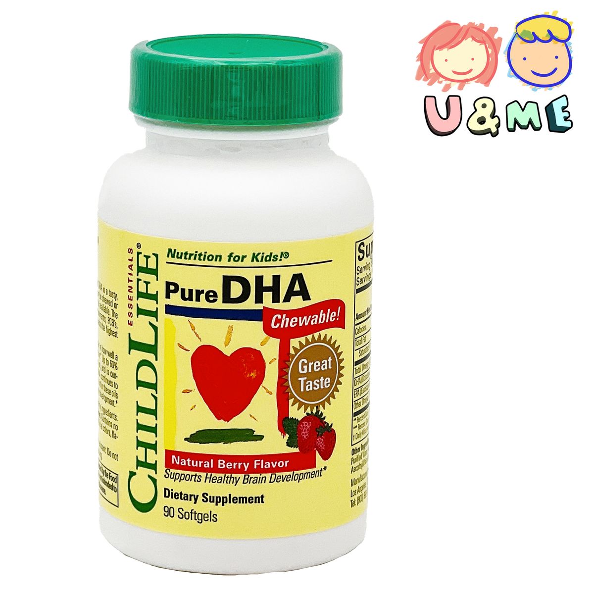 CHILD LIFE | Pure DHA 90 Capsules (Natural Berry Flavor) (Parallel Import) [EXP: 30 June 2025 ...