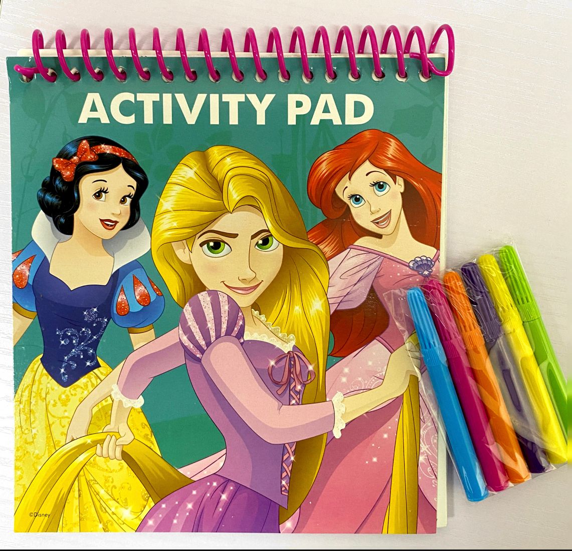 迪士尼公主 | Disney Princess Activity Pad 貼紙書 遊戲塗鴉冊 (附彩筆) | HKTVmall 香港最大網購平台