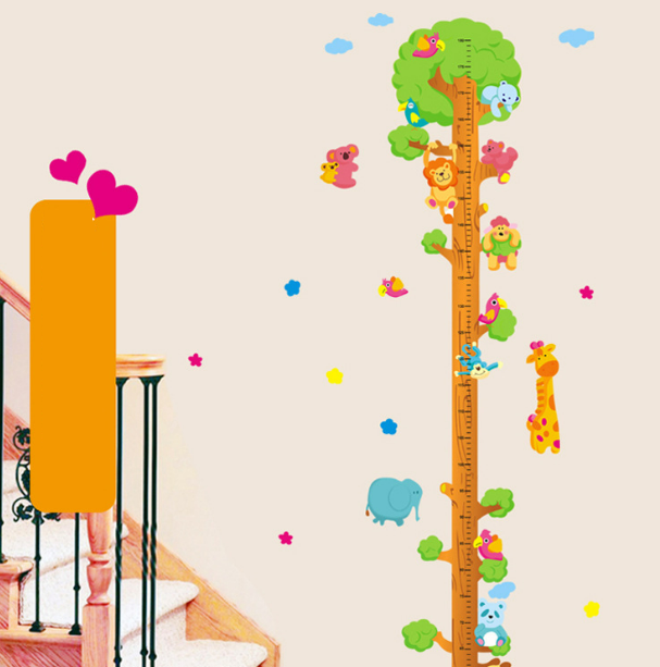 K-MART | Tree Height Measuring Wall Stickers DIY Decals for Kids Room ...