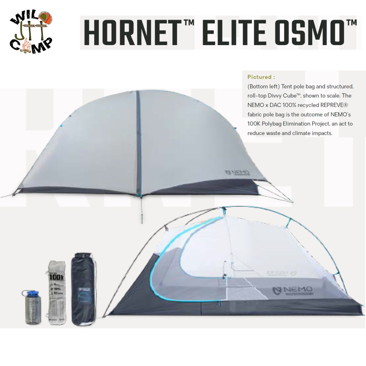 NEMO | Hornet Elite OSMO™ 2P Ultralight Backpacking Tent 二人超輕帳篷 | 露營 Camping | HKTVmall 香港最大網購平台