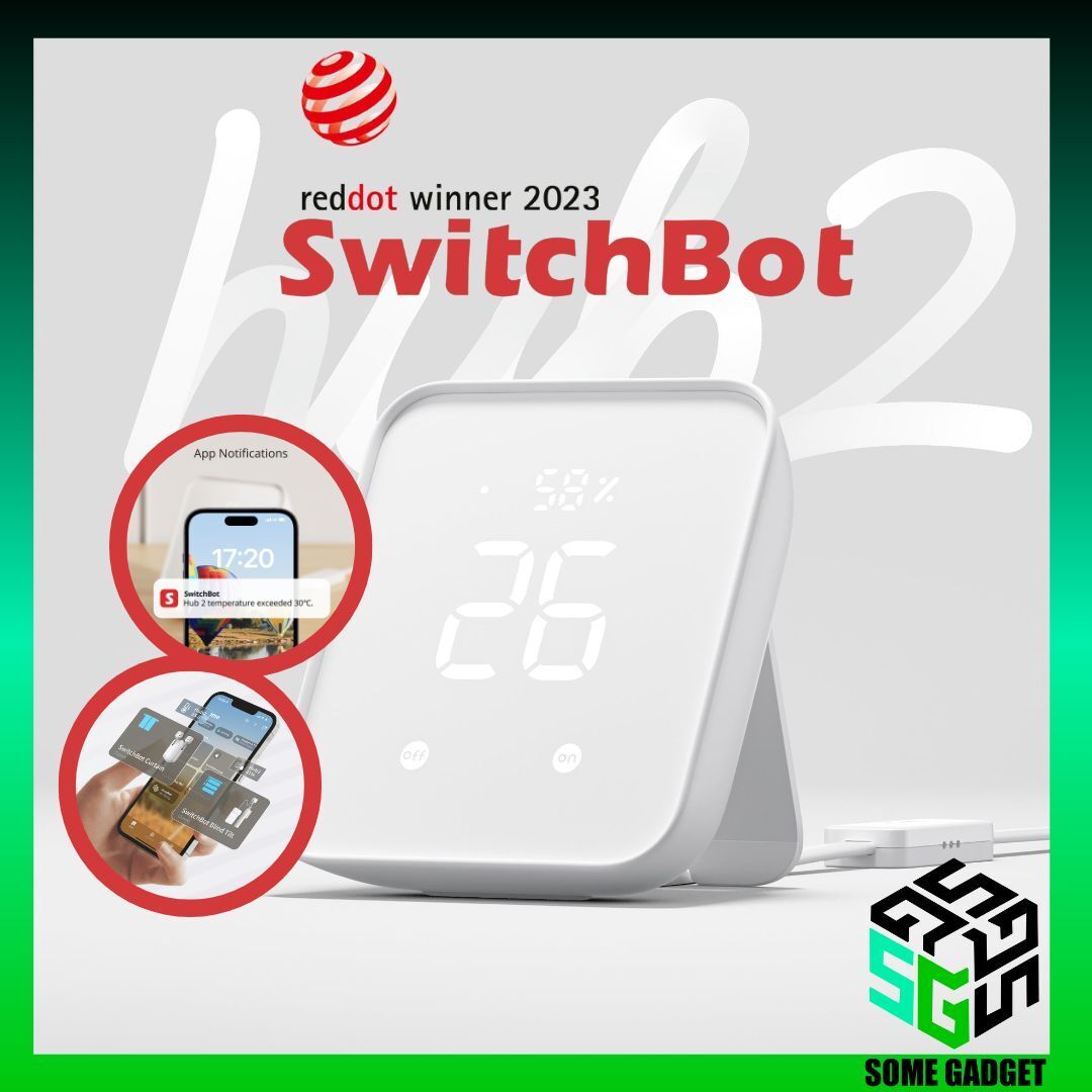 SwitchBot | Switchbot Hub 2 四合一 智能家居｜萬能遙控器(適用於有遙控器的電器)｜兼容Apple Homekit ,Alexa, Google Home ...