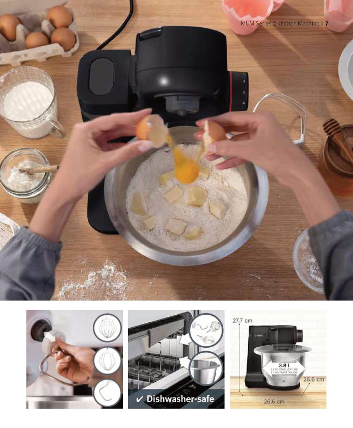 BOSCH | MUM Series 2 烘焙易入門級廚師機 MUMS2EW30 700W | HKTVmall 香港最大網購平台