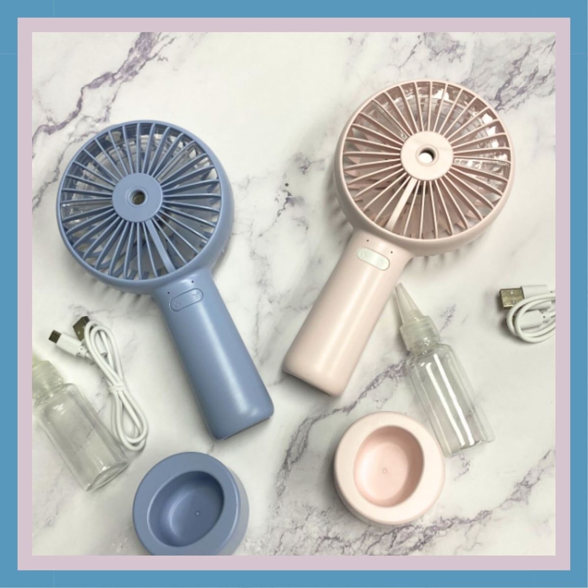 Japanese Brand USB Rechargeable Portable Fan -Pink F - Parallel Import ...