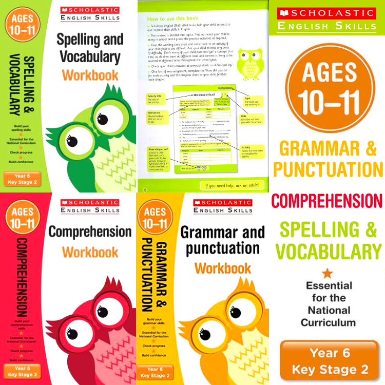 SCHOLASTIC | Scholastic English Skills Set Year 6 (3 books for Ages 10 ...