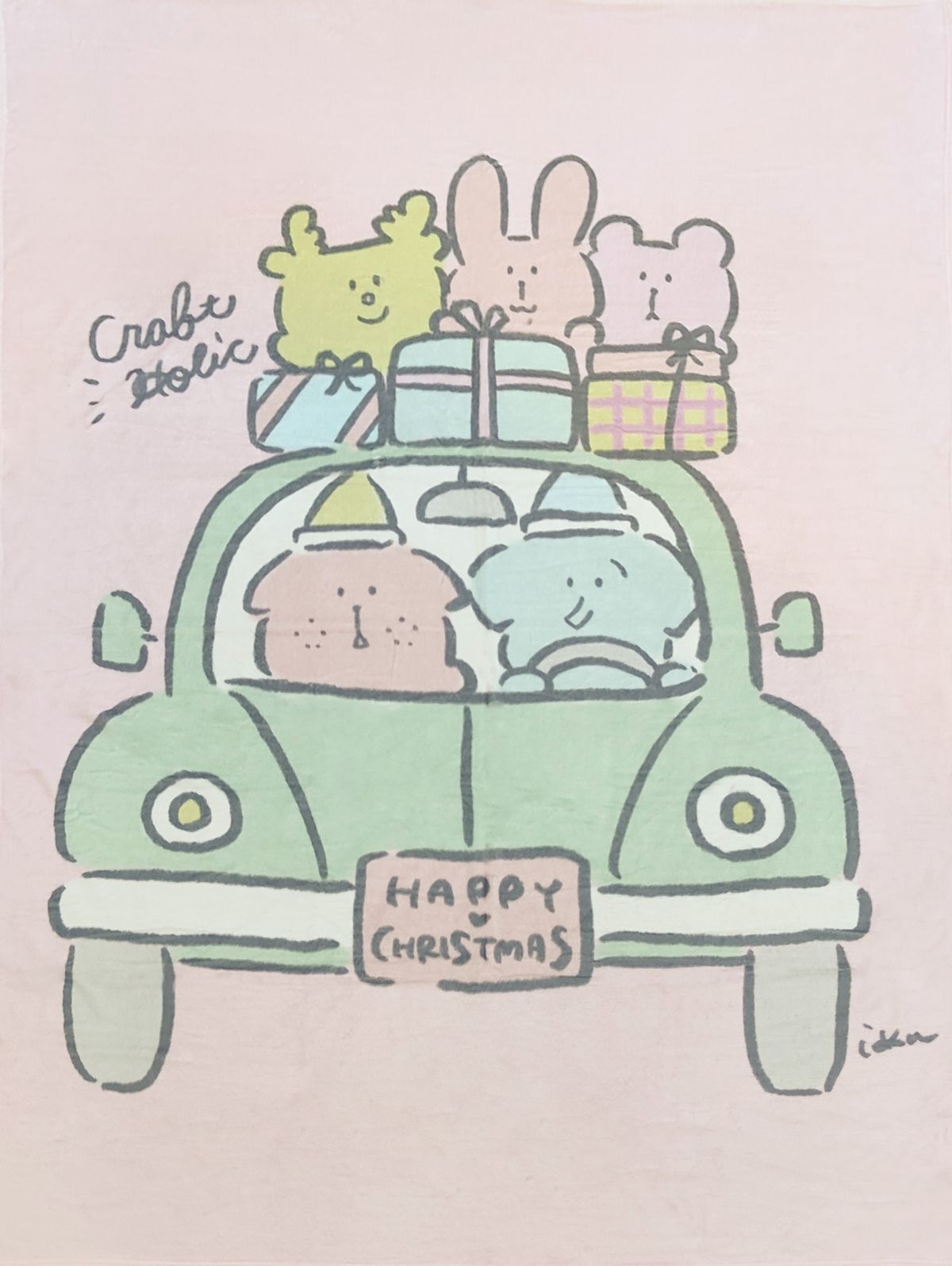CRAFTHOLIC | 大絨毛毯 - Happy Christmas (140x200cm) | HKTVmall 香港最大網購平台
