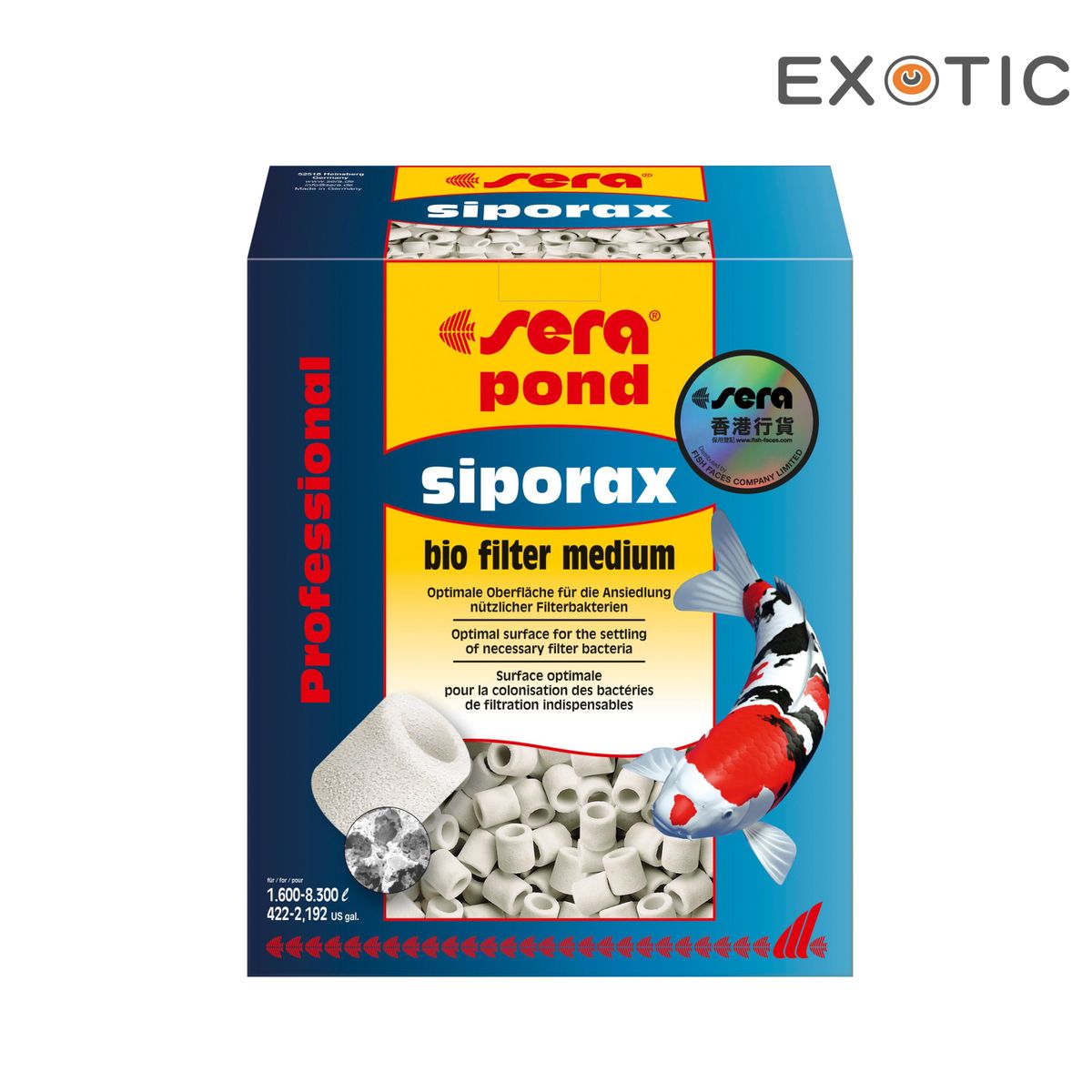Sera | Siporax Professional Bio filter Medium (25mm) 2kg (4L ...