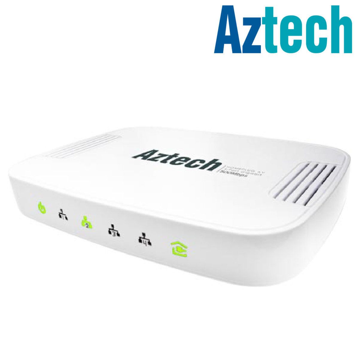 Aztech | HL125G–4-Port HomePlug AV 500Mbps Ethernet Adapter | HKTVmall ...
