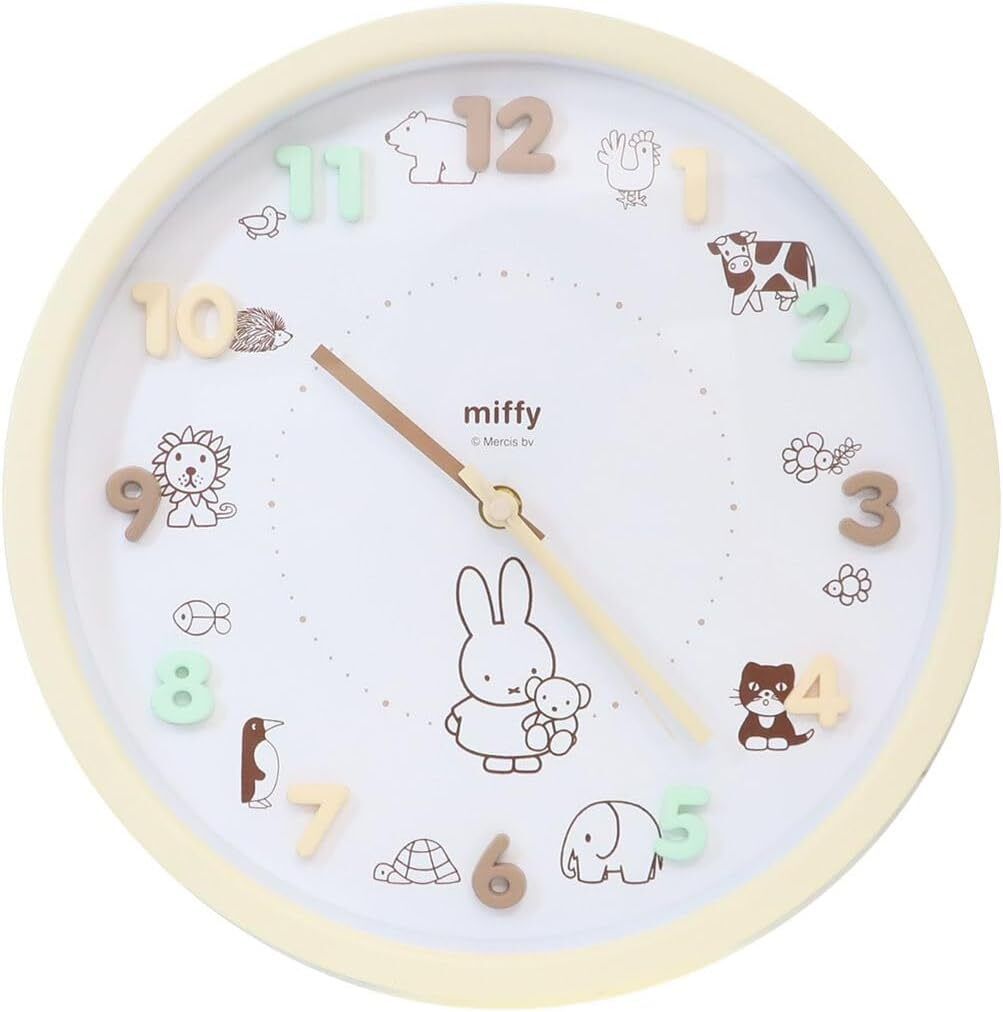 Miffy | Miffy Clock Miffy Icon Wall Clock circle Mocha - Miffy ...