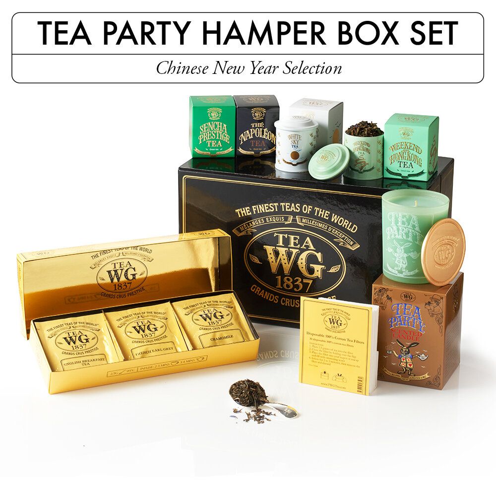 Tea WG | 茶宴舞會茗茶禮籃 - 調配黑茶(紅茶) 、綠茶及白茶茶葉茶包 | 綜合茗茶茶具禮盒 | HKTVmall 香港最大網購平台