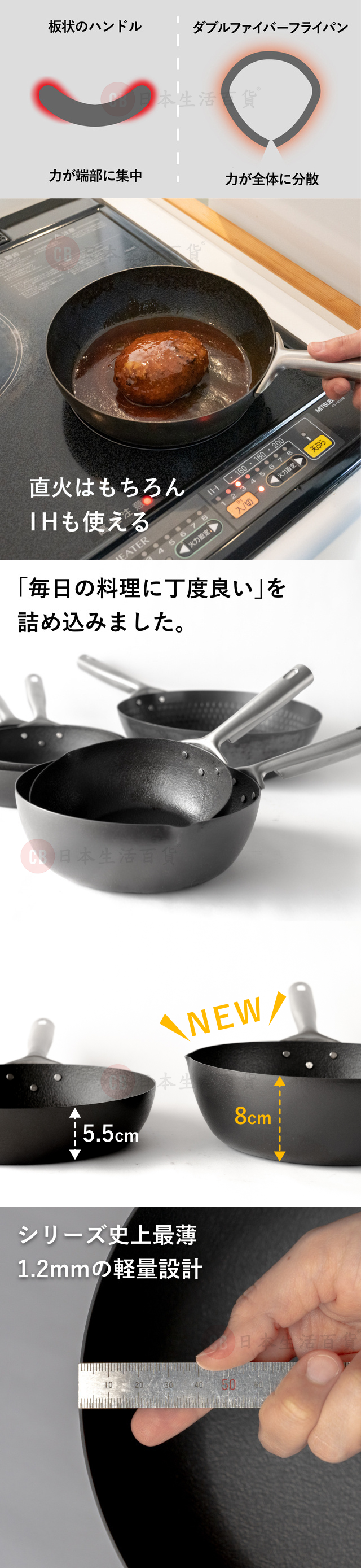 Arnest | eN鐵炒鍋 20cm深型 (日本製) B2(58360) | HKTVmall 香港最大網購平台