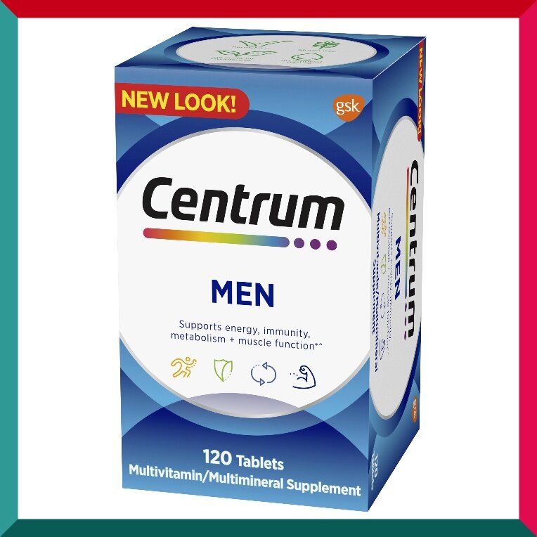 Centrum | Centrum Complete Multivitamin & Mineral for Men 120 Tablets ...