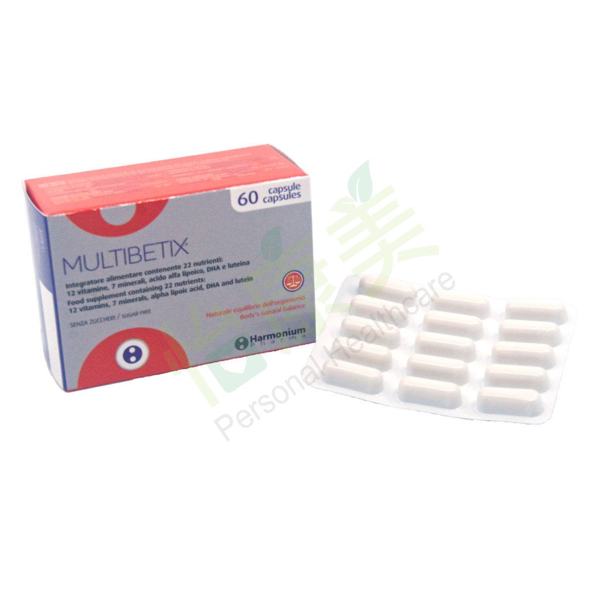 Harmonium Pharma | MULTIBETIX® 膠囊 (食品補充品包含：12 種維生素、7 種礦物質、α-硫辛酸、DHA 和 ...