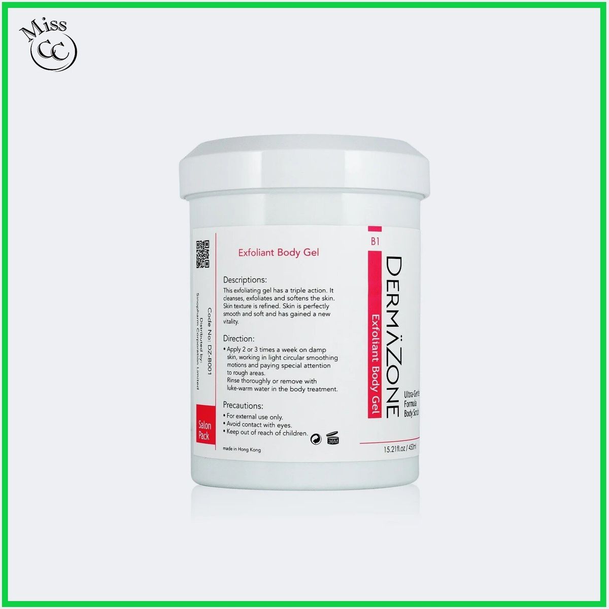 DERMAZONE | [B1] 平衡潔淨磨砂啫喱 450ml (身體磨砂) | HKTVmall 香港最大網購平台