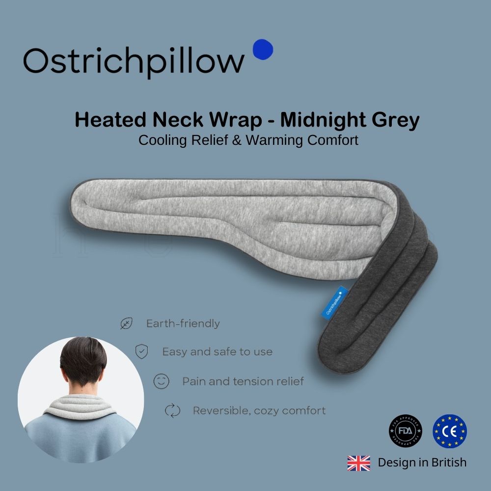 Ostrichpillow | Heated Neck Wrap - Midnight Grey | HKTVmall The Largest ...