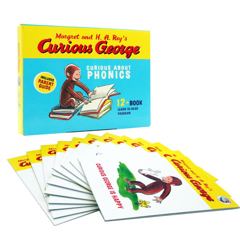 Houghton Mifflin | Curious George Curious About Phonics 12-Book Set｜兒童 ...