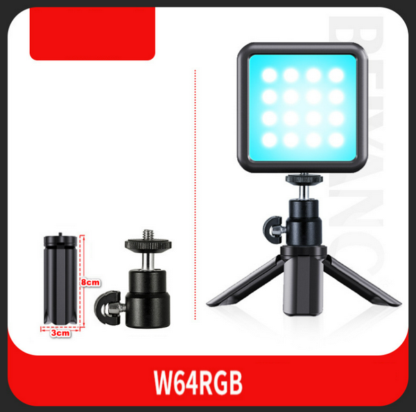 全城熱賣 | 便攜RGB補光燈套裝-標配2(W64RGB補光燈+小三腳架+小雲臺) | HKTVmall 香港最大網購平台