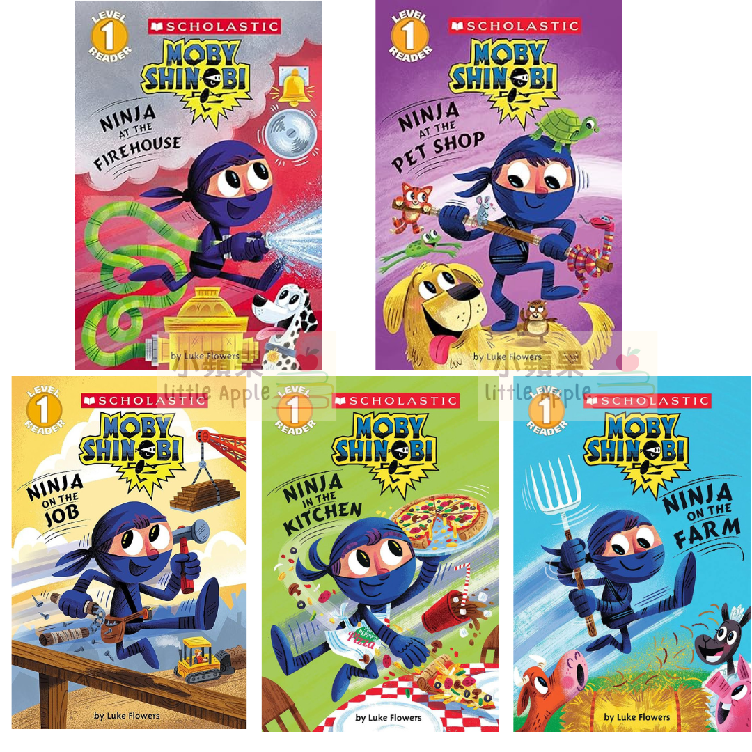 SCHOLASTIC | Moby Shinobi忍者莫比 5本書|彩色內頁|平行進口 | HKTVmall 香港最大網購平台