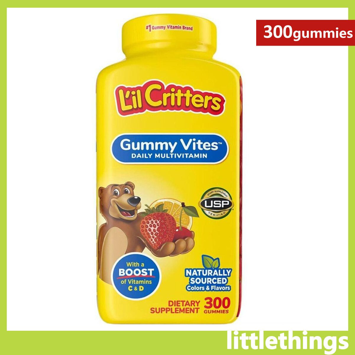 L'il Critters | 增量裝300粒 - 小熊寶寶兒童多種維他命礦物質軟糖[平行進口] (EXP 2/2025 ...