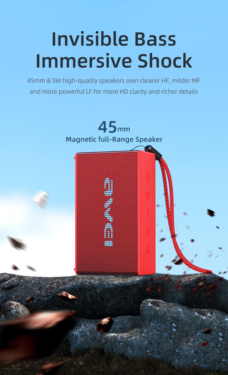 AWEI | Y665 Mini Radio Stereo SPEAKER BLUETOOTH High Power Waterproof ...