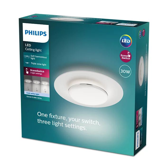 飛利浦 | Philips 石榴石 CL580 LED 30W 4000K (自然光) 天花燈 | HKTVmall 香港最大網購平台