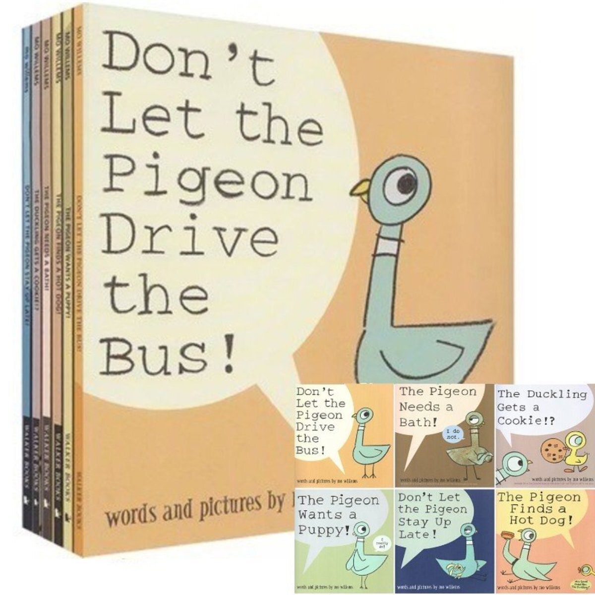 WALKER | The Pigeon Series Collection 6 Books Set Don't Let the Pigeon ...