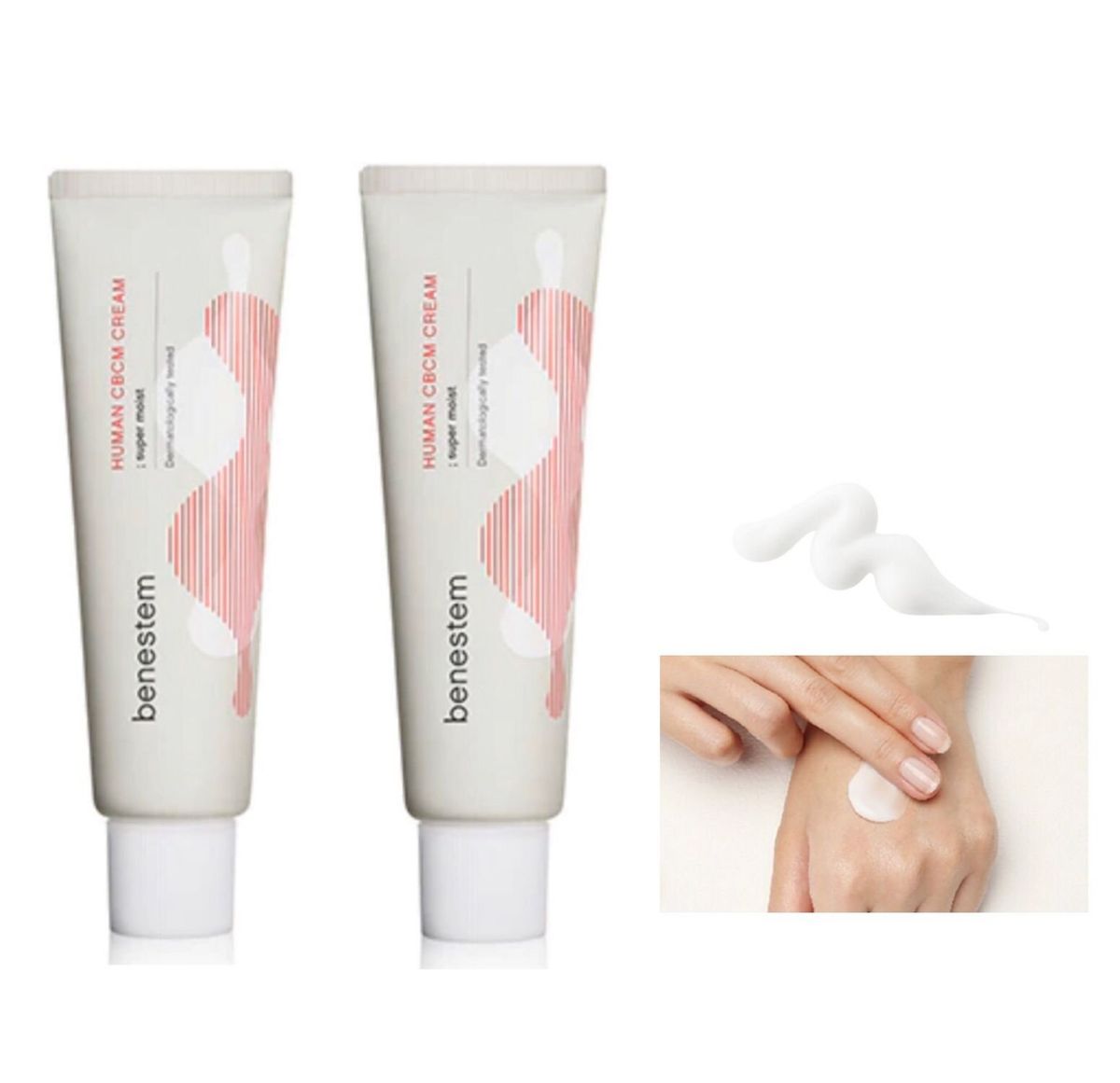 Korea 韓國 | BENESTEM HUMAN CBCM CREAM 100小時高亮澤肌膚超保濕修護霜 50ml x2 (超級急救霜 ) | HKTVmall 香港最大網購平台