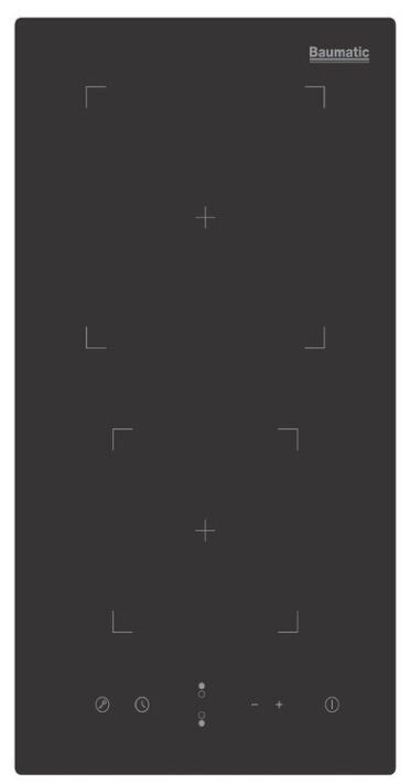 Baumatic | BHI305.2 BK 30cm Built-in Dual-zone Induction Hob (Black ...