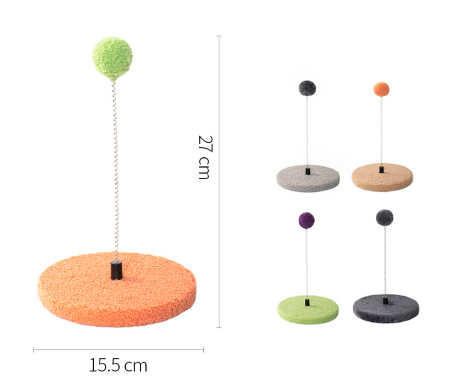 DDS | 彈力球貓抓板(緑彈簧鼠 內置響球 尺寸：27*15.5cm）#DDS | HKTVmall 香港最大網購平台