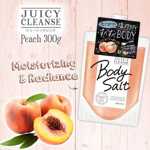 utena | Juicy Cleanse Body Salt Scrub l Utena香甜蜜桃味身體磨砂300g - [平行進口] #夏日 ...