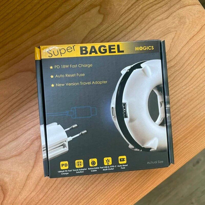 MOGICS | MOGICS - Super Bagel 旅用充電組 | 圓形排插 | 迷你拖板 (黑色) | 顏色 : 黑色 ...