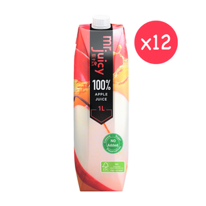 菓汁先生 | 原箱 Mr Juicy 100 % APPLE JUICE 原箱 12x1000ml #33364345 果汁先生保鮮裝蘋果汁 ...