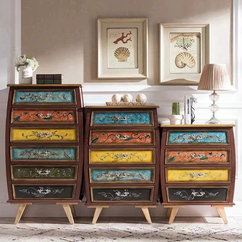 Carpenter | Living room bedroom mini small drawer solid wood cabinet ...
