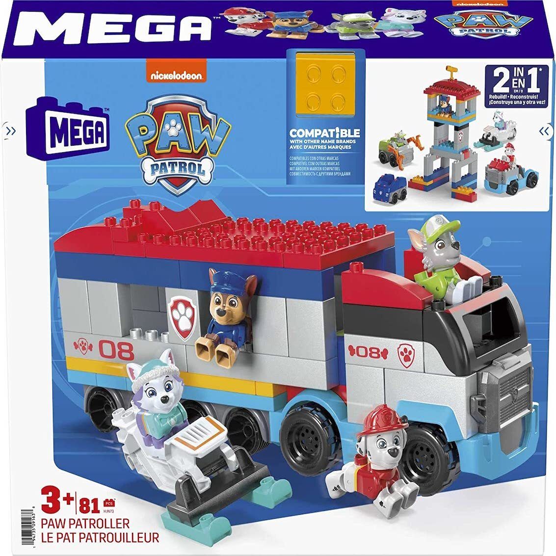 PAW PATROL | 美國 Mega Bloks Paw Patrol PAW Patroller 積木套裝 | HKTVmall 香港最 ...