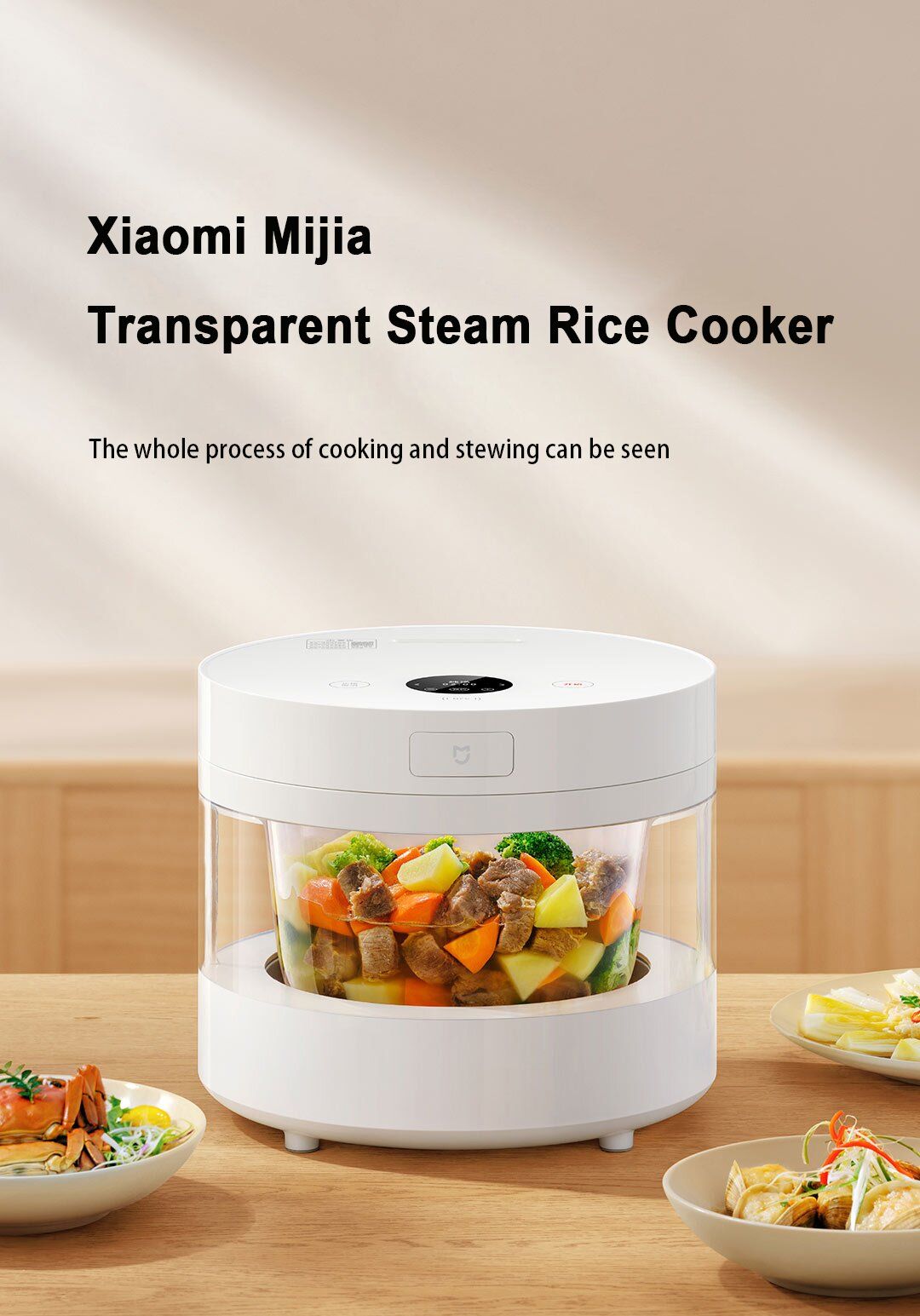 MI | Mijia Transparent Steam Electric Rice Cooker Intelligent Household ...