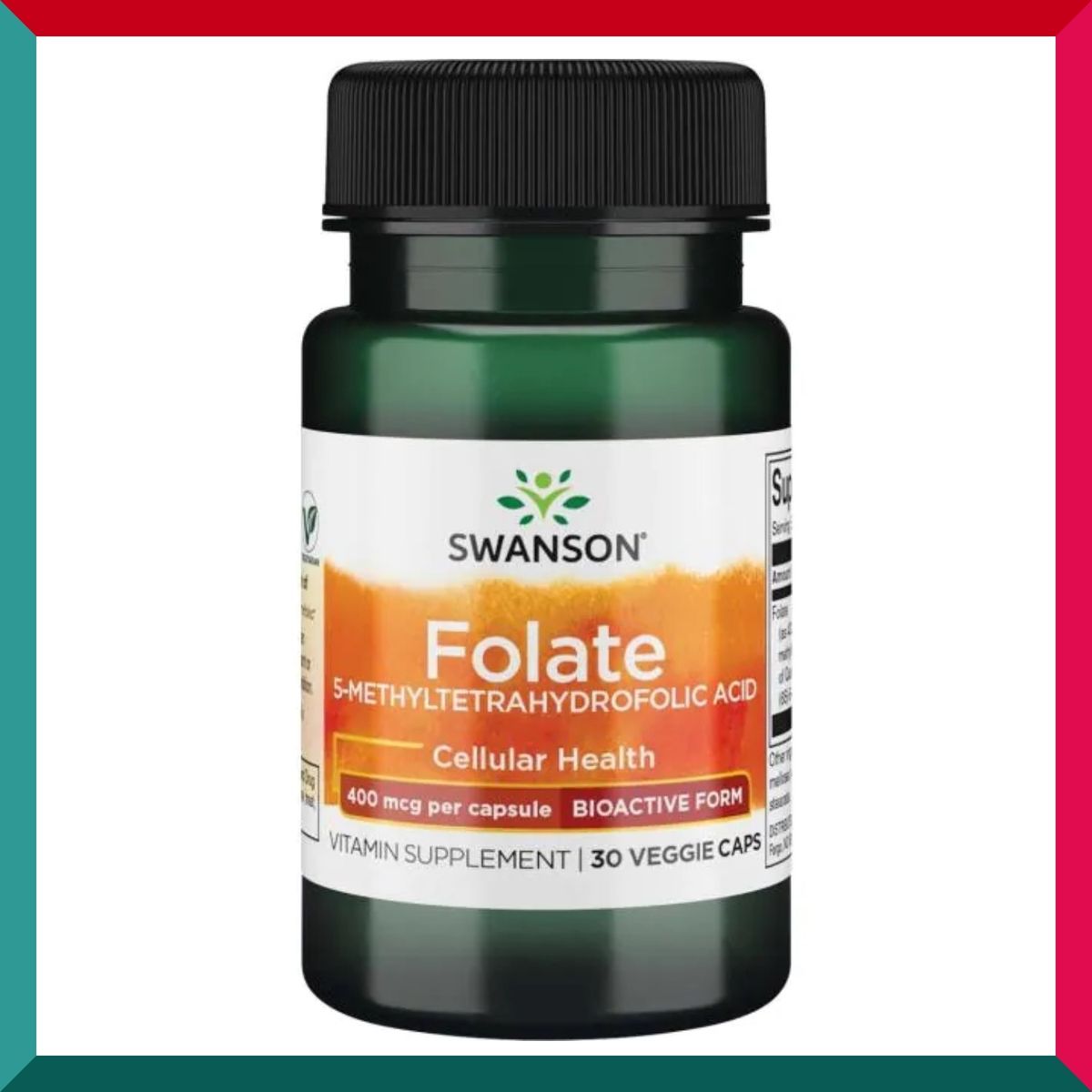 SWANSON | Swanson Folate Folic 5-Methyltetrahydrofolic Acid Bioactive ...