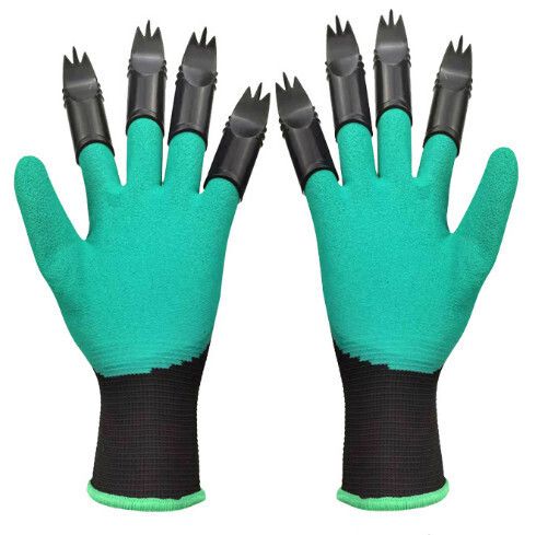 DDS | 園藝挖土三叉爪子手套【三叉戟型綠色雙手爪】 #DDS | HKTVmall 香港最大網購平台