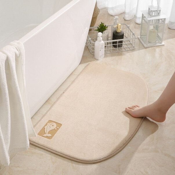 全城熱賣 | 半圓防滑吸水地毯（咖啡 40*60CM） | HKTVmall 香港最大網購平台