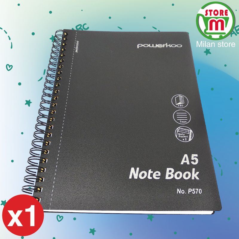 MILAN | POWERKOO - P570 雙圈裝A5 筆記簿 | HKTVmall 香港最大網購平台