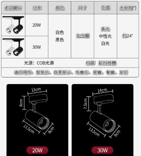 DDS | LED射燈天花燈【20W】【白筒白光】 #N161_012_014 | HKTVmall 香港最大網購平台